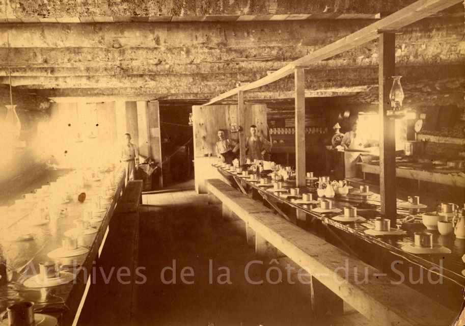 Réfectoire au chantier